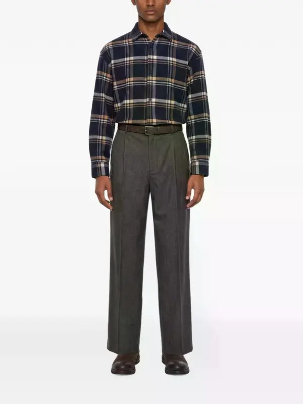 DARKPARK Davide Pleated Pied De Poule Trousers
