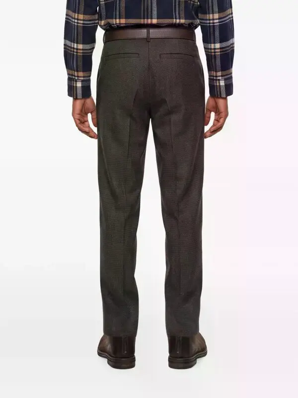 DARKPARK Davide Pleated Pied De Poule Trousers