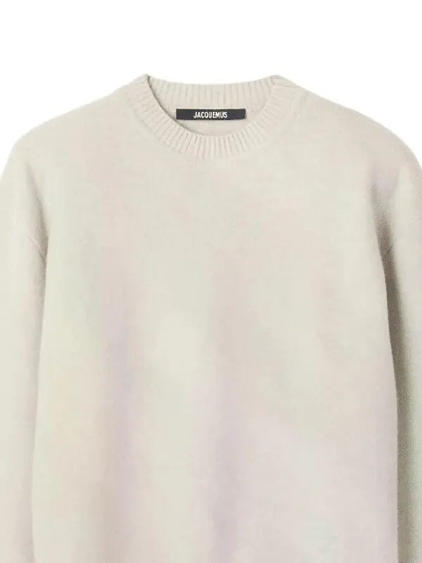 Jacquemus Crew-neck Ribbed-trim Sweater