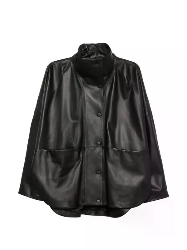 TOTEME Parachute Leather Jacket - Black