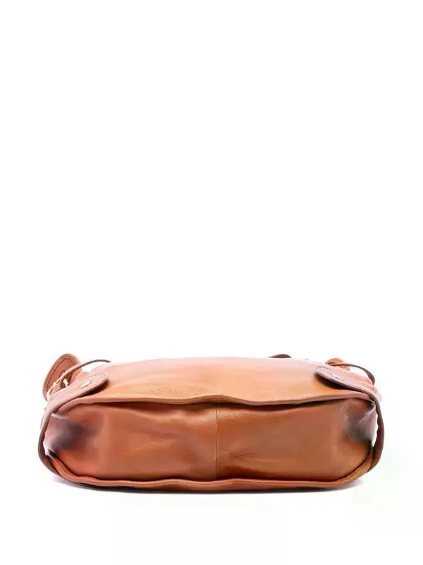 Burberry 2000-2017 Pebbled Leather Turn Lock Tote Bag