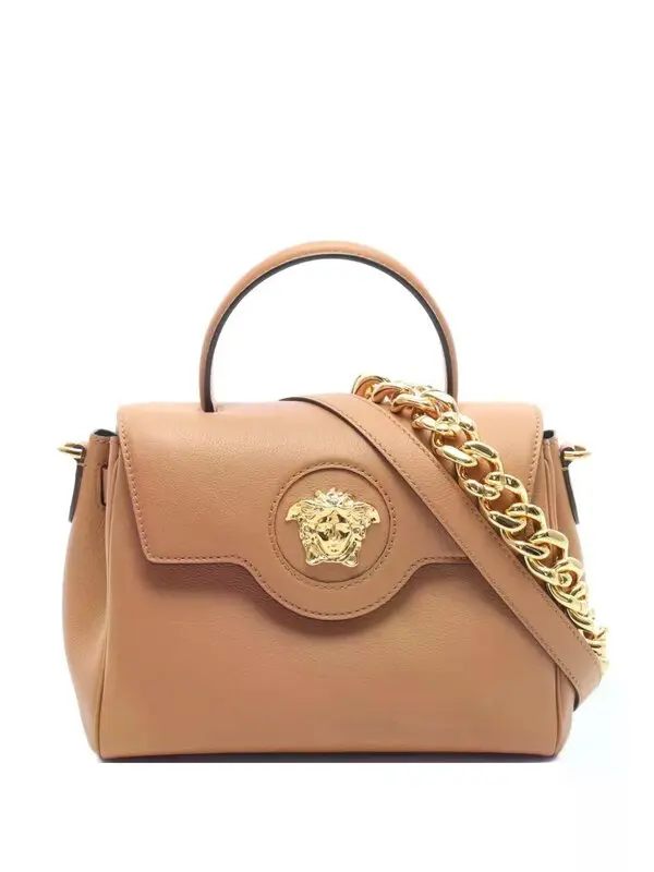 Versace X Fendi 2010s Fendace La Medusa Handbag - Brown