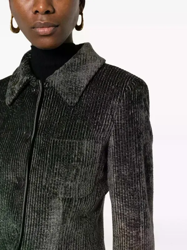 Alberta Ferretti Corduroy Slim-cut Jacket