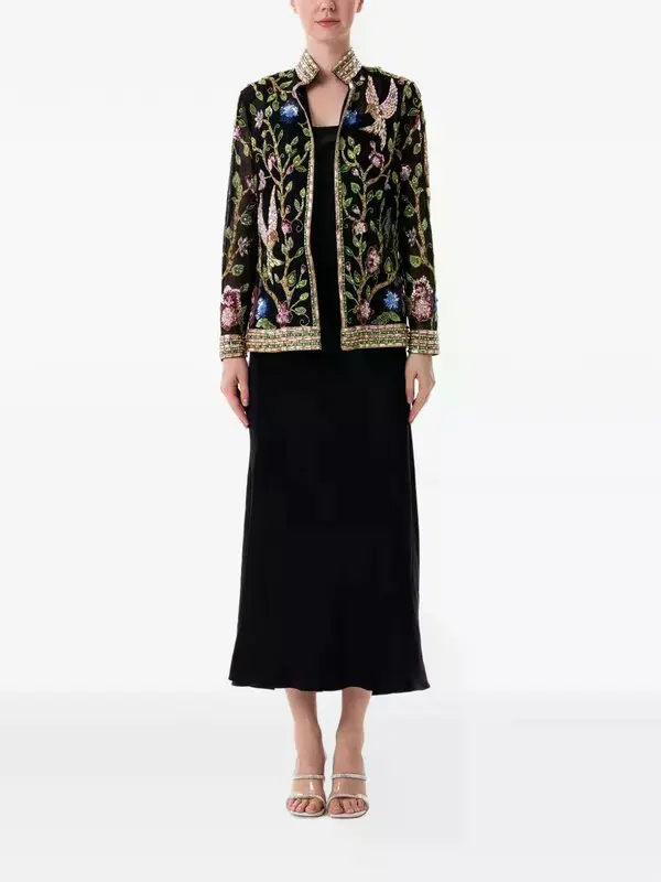 DINA MELWANI Bird Floral-embellished Jacket