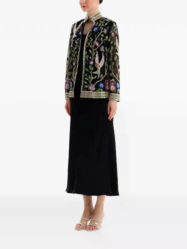DINA MELWANI Bird Floral-embellished Jacket