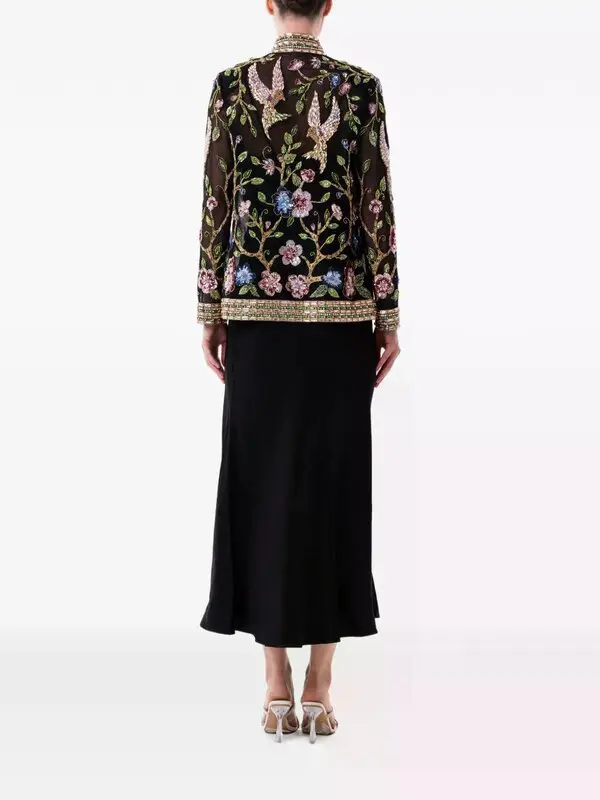 DINA MELWANI Bird Floral-embellished Jacket