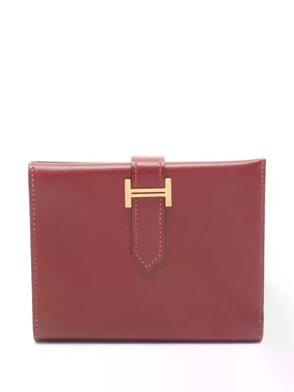 Hermès 2003 Bearn Compact Bi-fold Wallet - Red