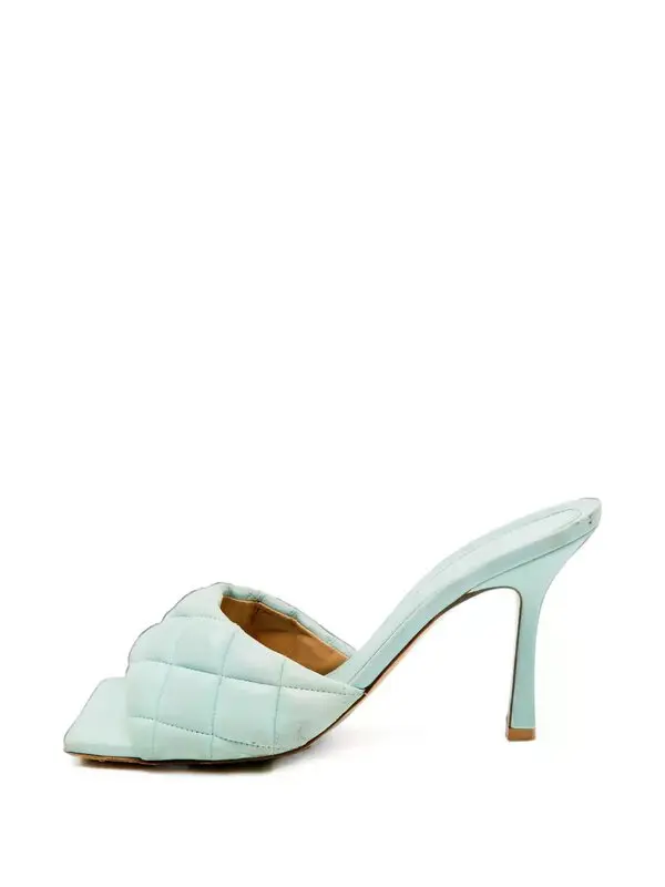 Bottega Veneta Lido Quilted Sandals - Blue