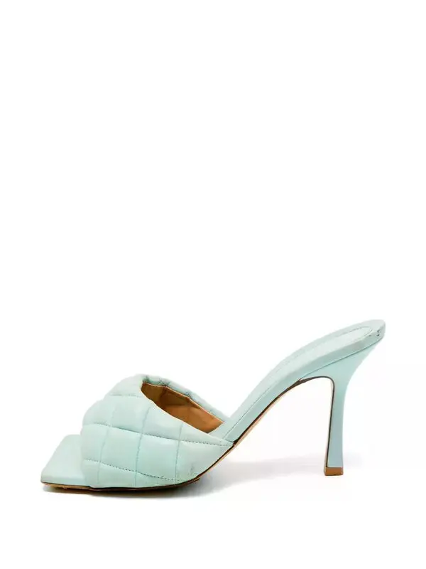 Bottega Veneta Lido Quilted Sandals - Blue