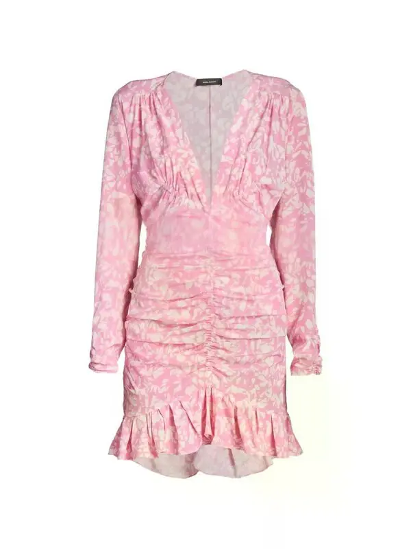 Isabel Marant Étoile Lara Ruffled Silk-blend Mini Dress