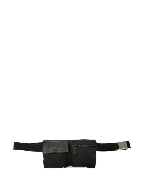 Gucci 2000-2015 Gg Canvas Double Pocket Belt Bag