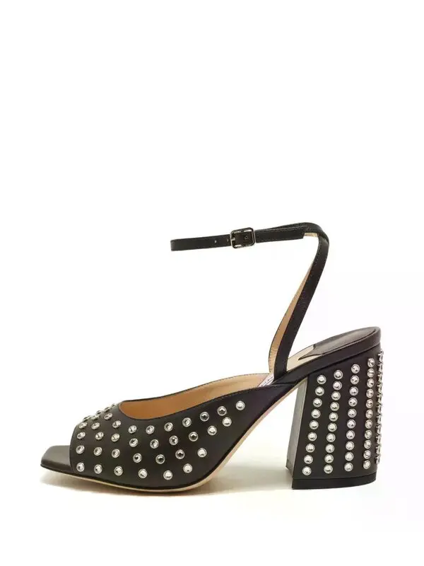 JIMMY CHOO Jassidy Studded Sandals - Black