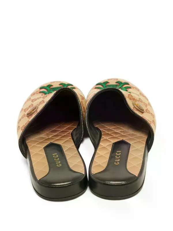 Gucci X Mlb La Dodgers Gg Supreme Mules