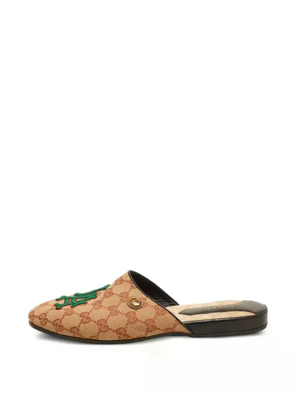 Gucci X Mlb La Dodgers Gg Supreme Mules