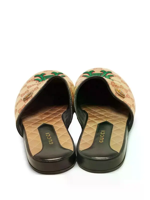 Gucci X Mlb La Dodgers Gg Supreme Mules