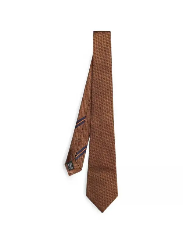 Zegna Geometric-pattern Silk Tie
