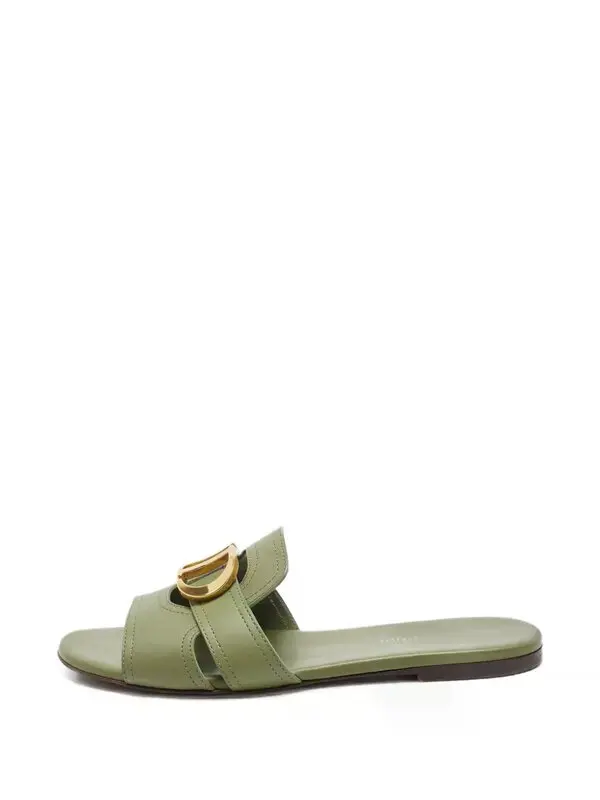 Dior 30 Montaigne Leather Flat Sandals