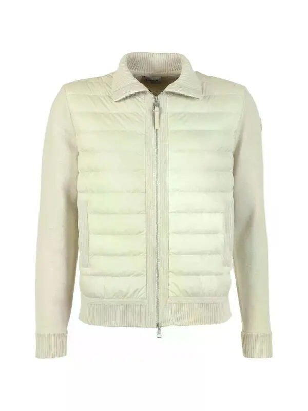 Moncler Quilted-panel Zip-up Jacket