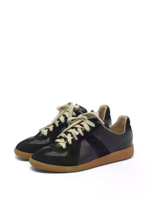 MAISON MARGIELA Replica Suede-panel Sneakers - Black