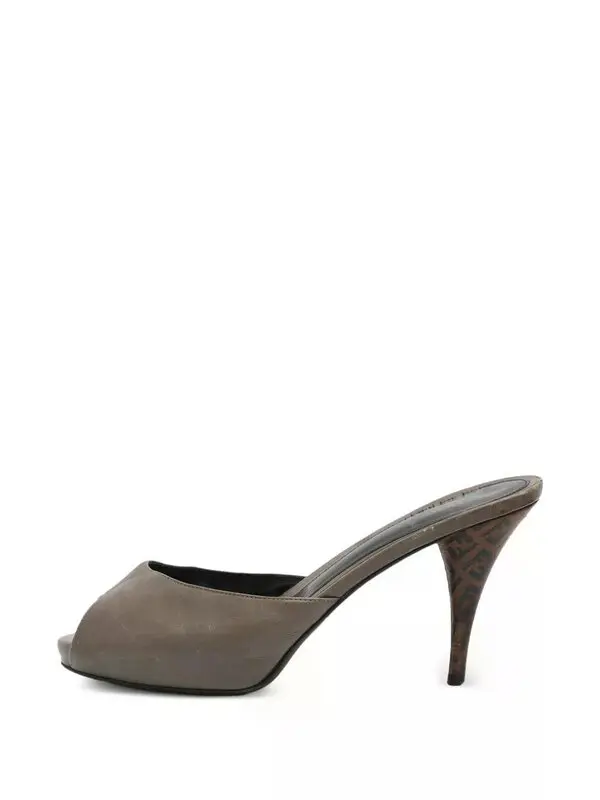 Fendi Ff Superstar Peep-toe Sandals