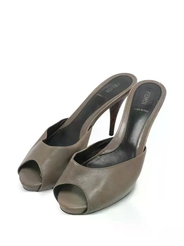 Fendi Ff Superstar Peep-toe Sandals