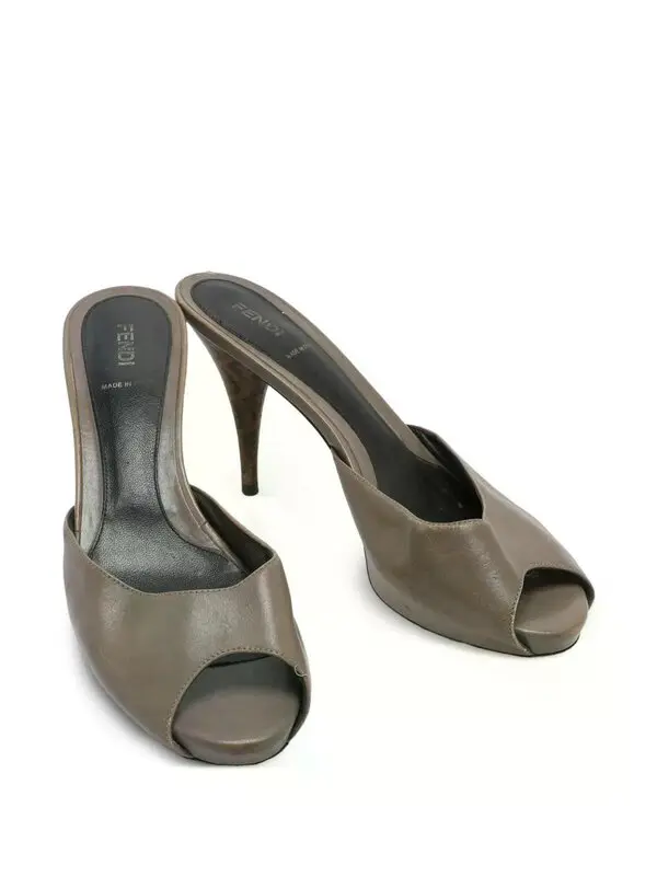 Fendi Ff Superstar Peep-toe Sandals
