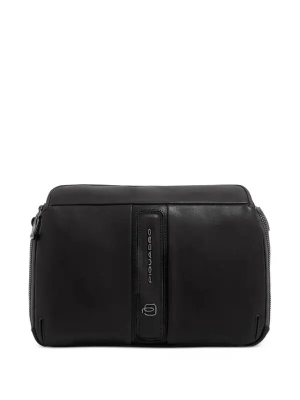 PIQUADRO Logo-plaque Rfid-shielded Ipad® Mini Messenger Bag - Black