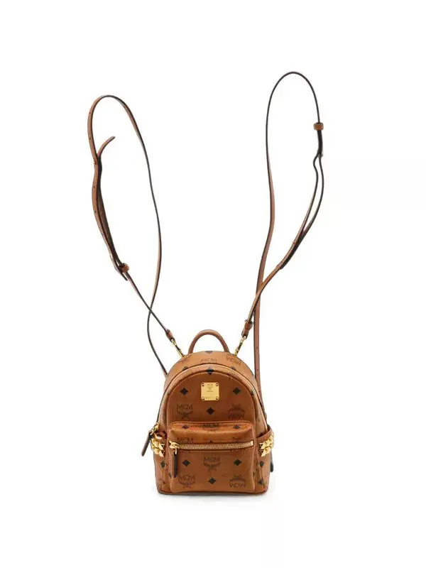 Mcm Stark Bebe Boo Side-stud Backpack - Brown