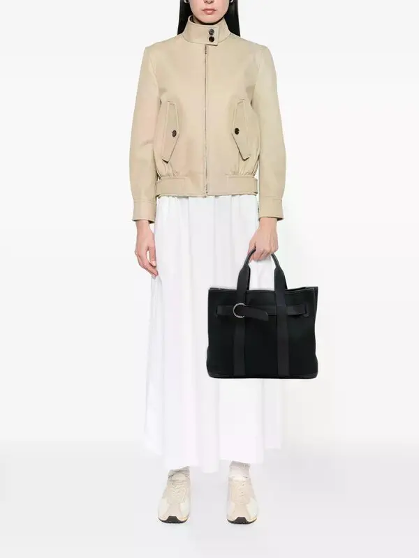 Hermès 2007 Toile And Negonda Ceinture Mm Tote Bag