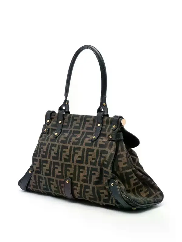 Fendi 2000-2010 Medium Zucca Canvas Magic Handbag