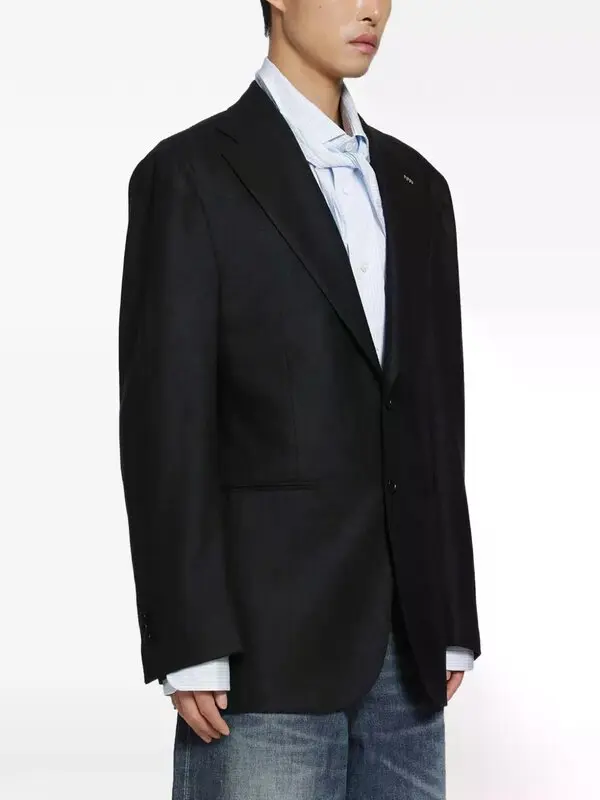 SALON C. LUNDMAN Heavy-flannel Single-breasted Jacket