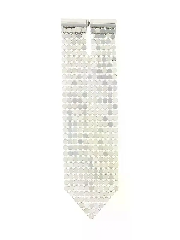 Rabanne Mesh Drop Earring - Silver