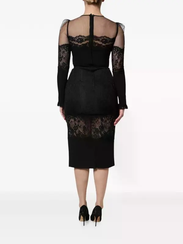 Dolce & Gabbana Lace-trim Midi Dress