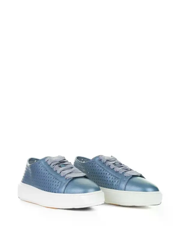 Santoni Perforated-detail Low-top Sneakers
