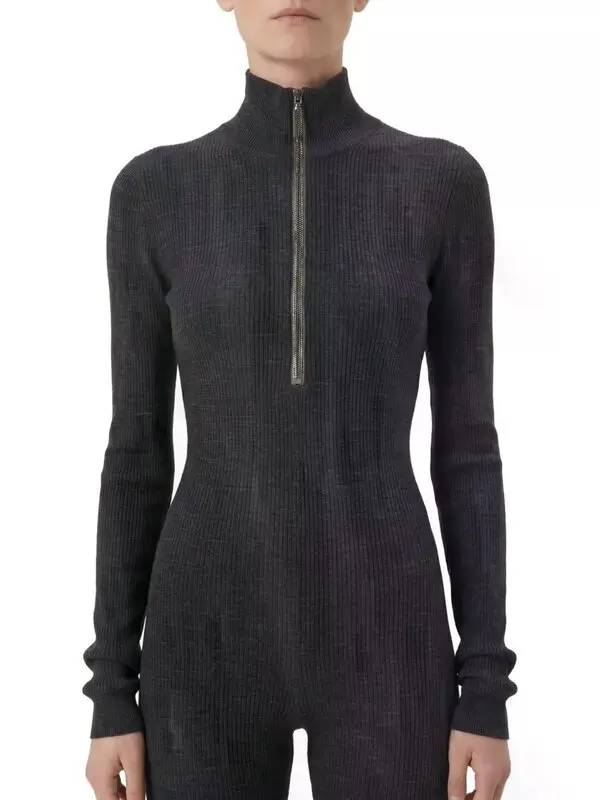 Brunello Cucinelli Ribbed-knit Wool Jumpsuit