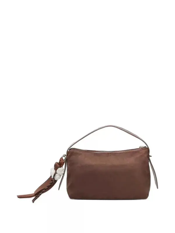 V°73 Danielle Logo-embroidered Fringe-charm Shoulder Bag
