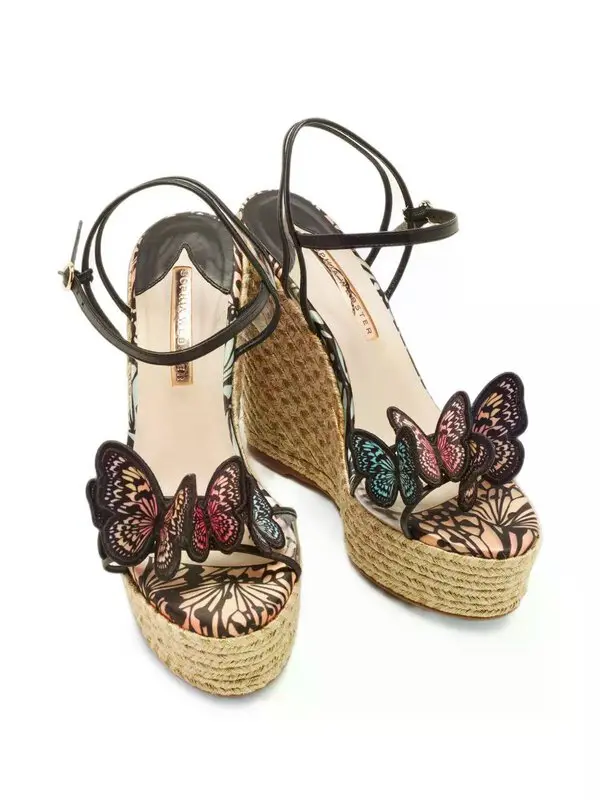 SOPHIA WEBSTER Jade Butterfly Heeled Espadrilles