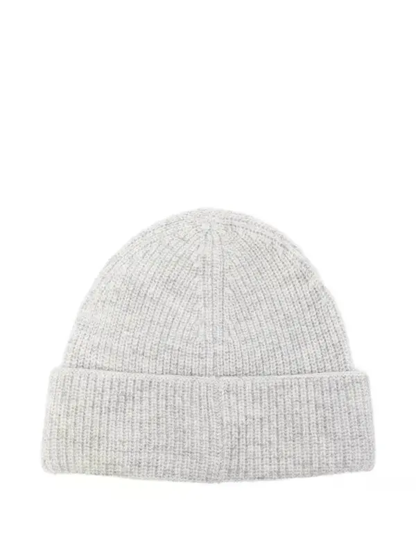 Iceberg Logo-patch Ribbed Beanie Hat