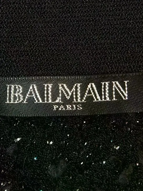 Balmain Tweed Chain-strap Mini Dress