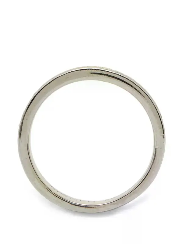 AIGNER Crystal-embellished Engraved Ring
