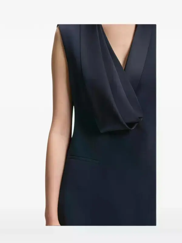 BOSS Tuxedo-style Dress With Draped Lapel