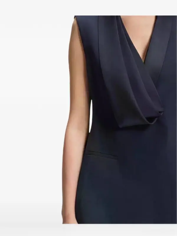 BOSS Tuxedo-style Dress With Draped Lapel