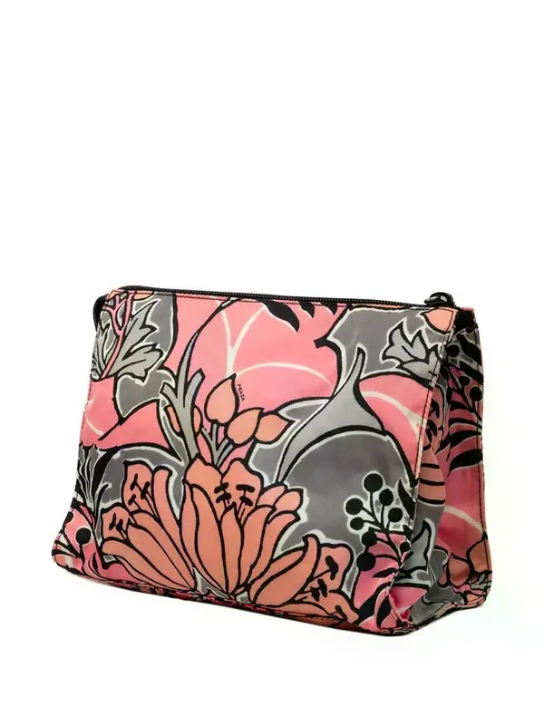Prada 2000-2013 Tessuto Floral Stampato Clutch Bag