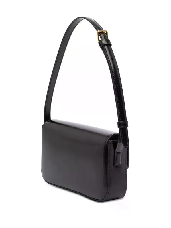 Celine 2025 Shiny Calfskin Triomphe Claude Shoulder Bag