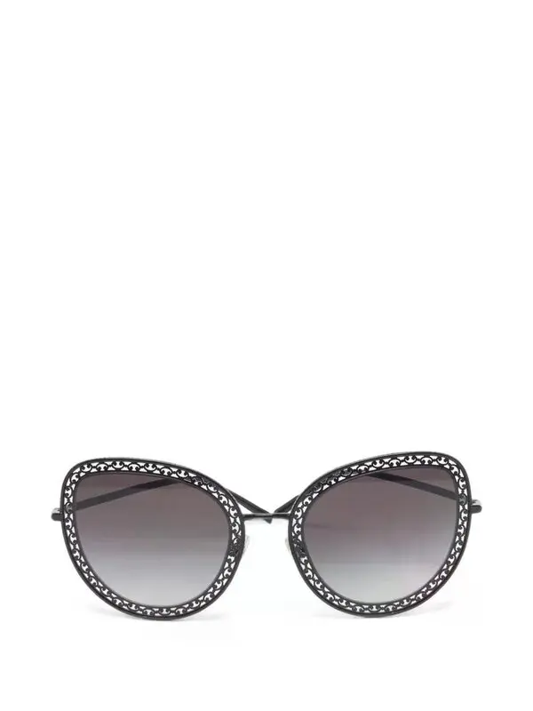 Dolce & Gabbana Devotion Butterfly-frame Sunglasses - Black