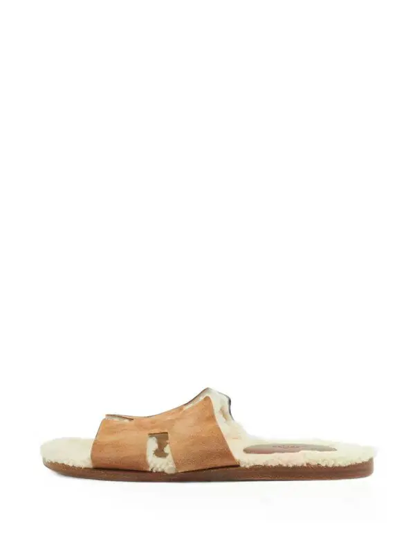 Hermès Izmir Shearling Slides