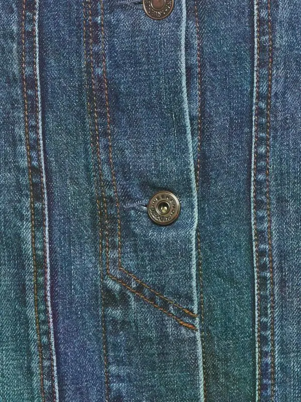 Max Mara Button-down Denim Skirt - Blue