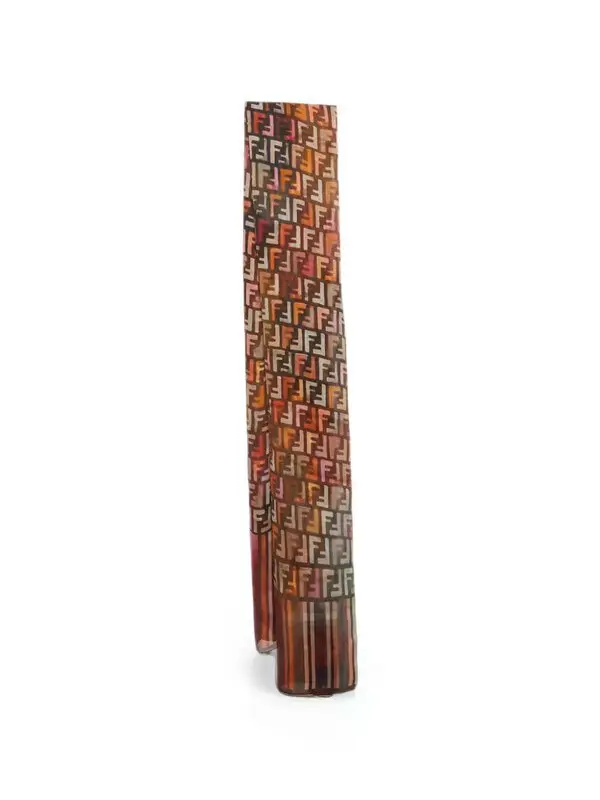 Fendi Zucca Print Chiffon Scarf
