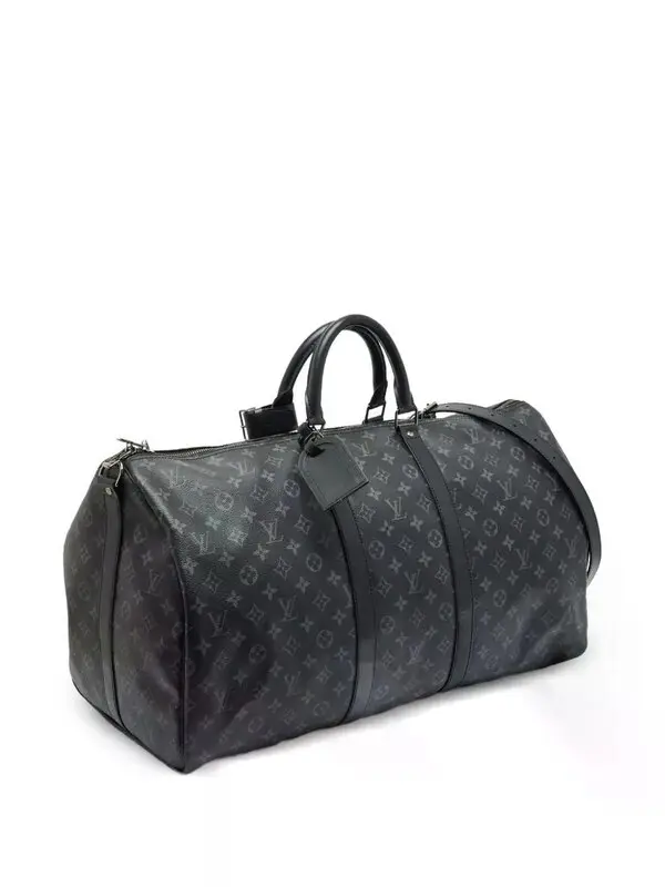 LOUIS VUITTON 2019 Keepall Bandoulière Monogram-eclipse Duffel Bag - Black