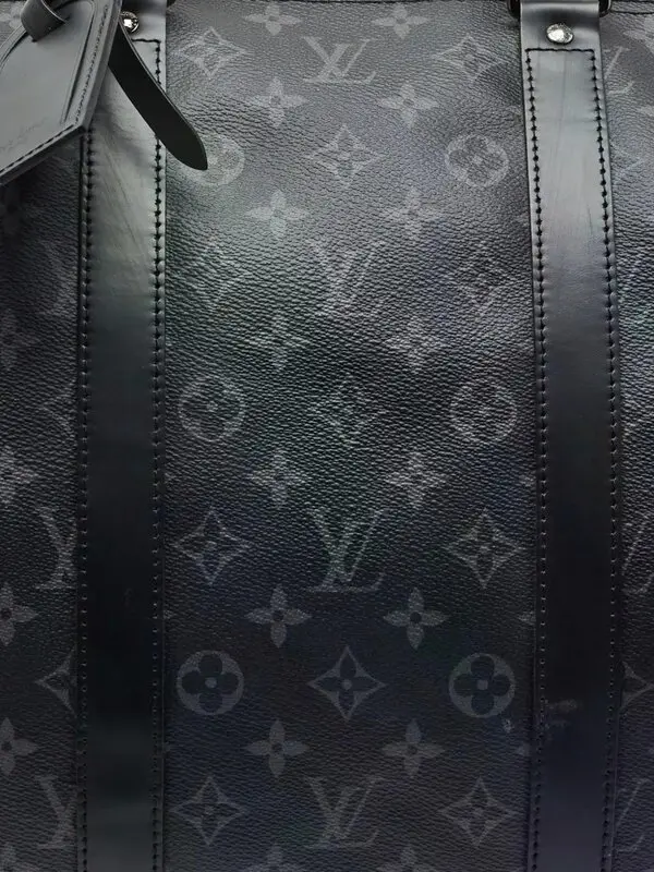 LOUIS VUITTON 2019 Keepall Bandoulière Monogram-eclipse Duffel Bag - Black